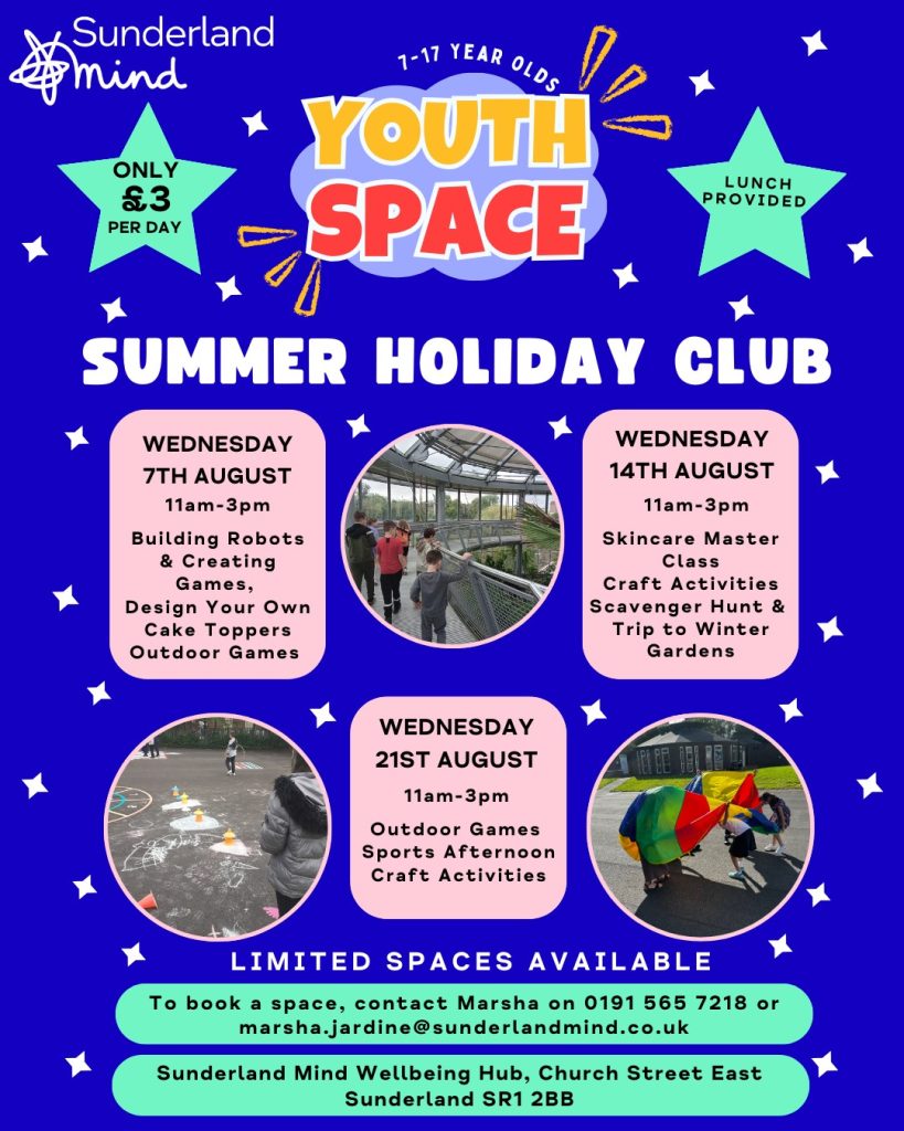 Sign Up To Our Summer Holiday Club - Sunderland Mind